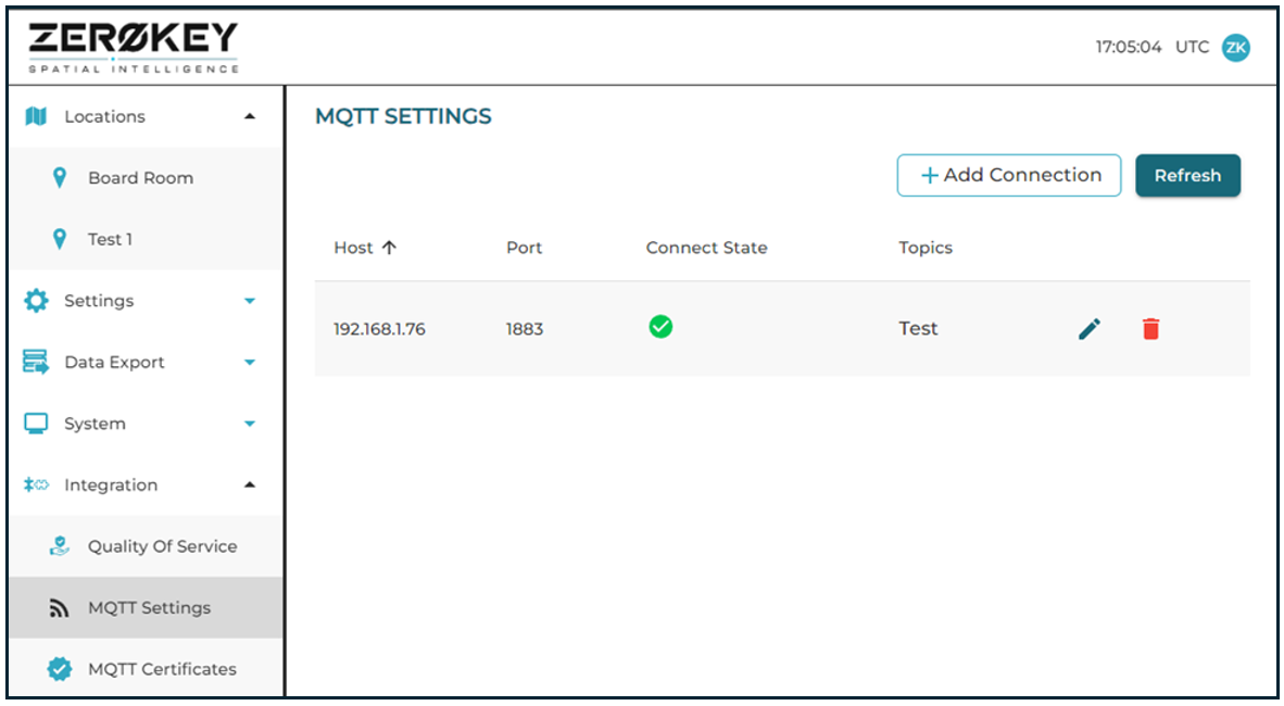 Configuring MQTT Settings